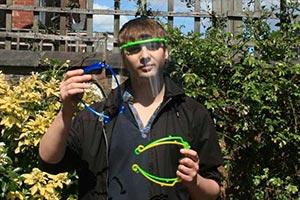 Staff and students producing PPE for NHS frontline workers